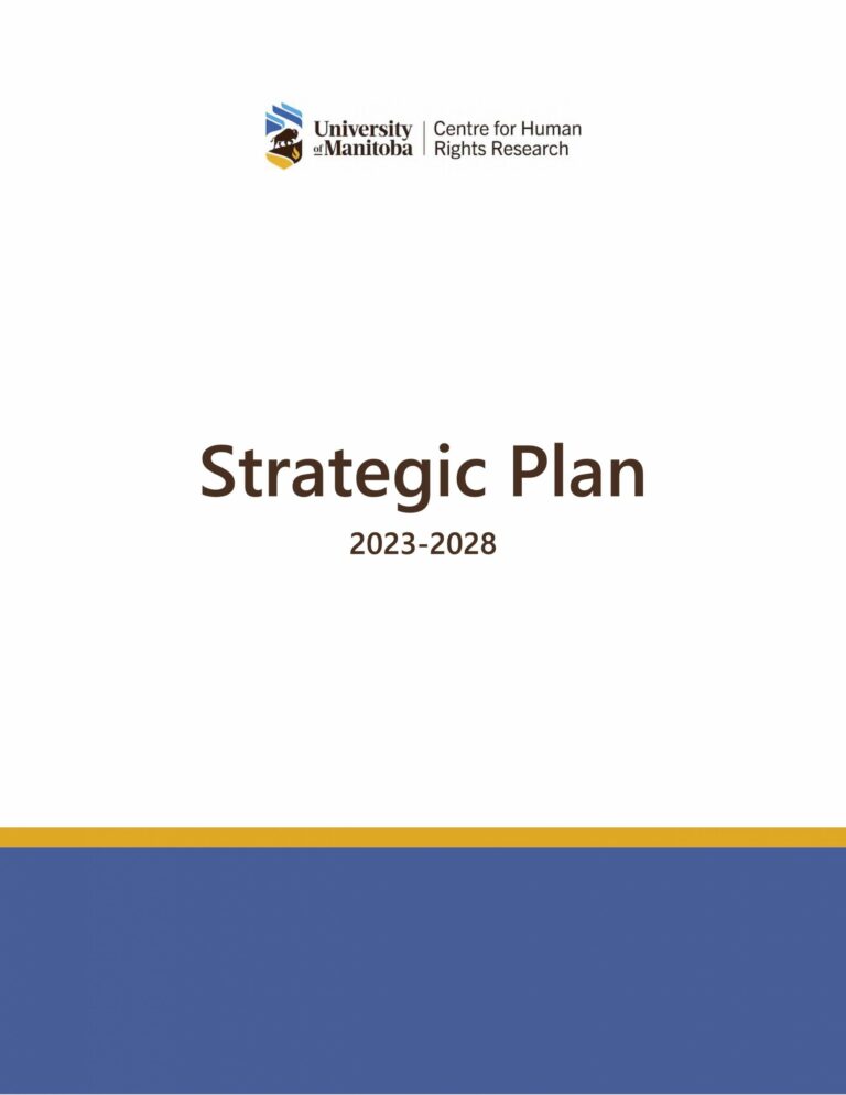 CHRR Strategic Plan 2023-2028 - Centre for Human Rights Research