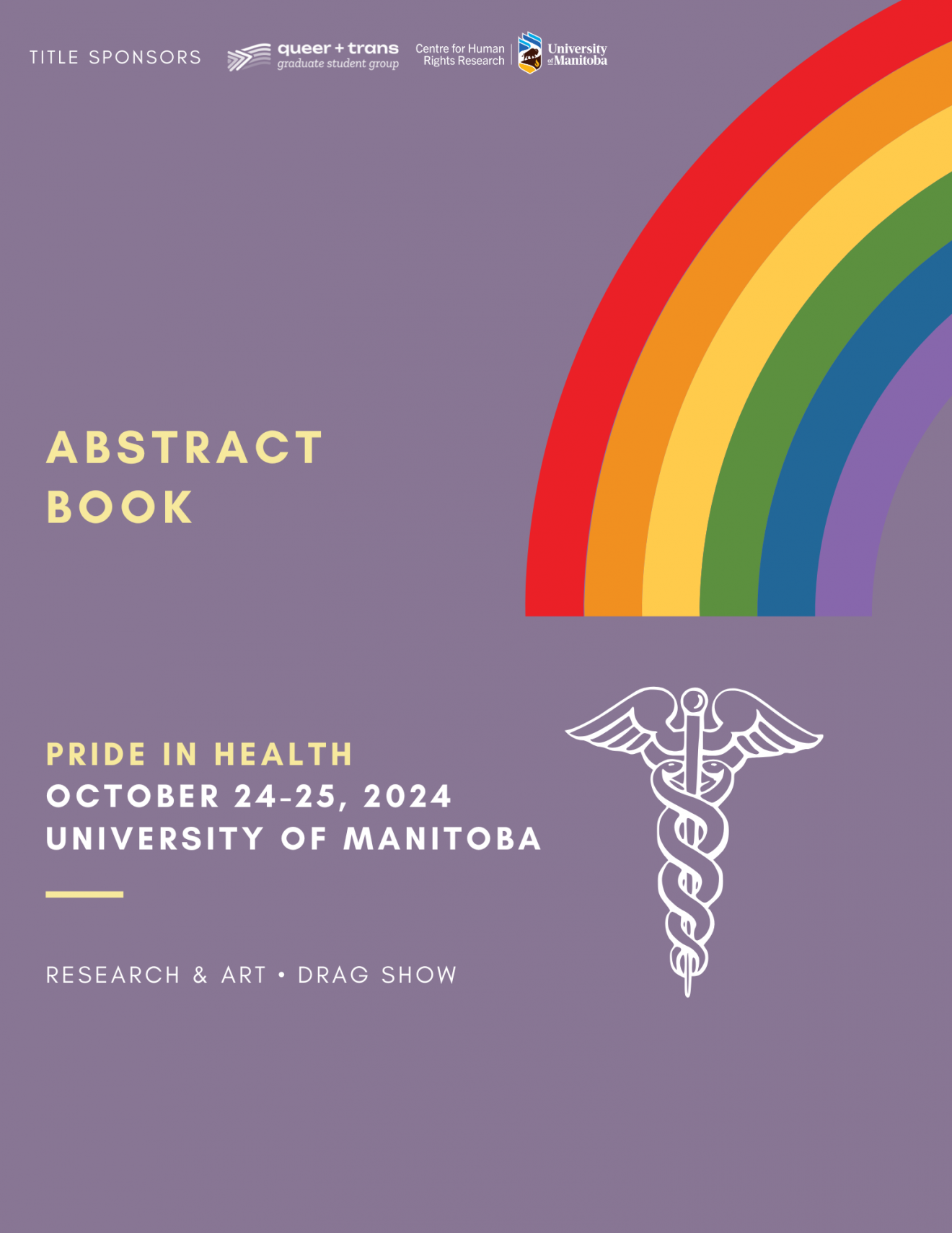 Pride in Health 2024: Abstract Book - Centre for Human Rights Research